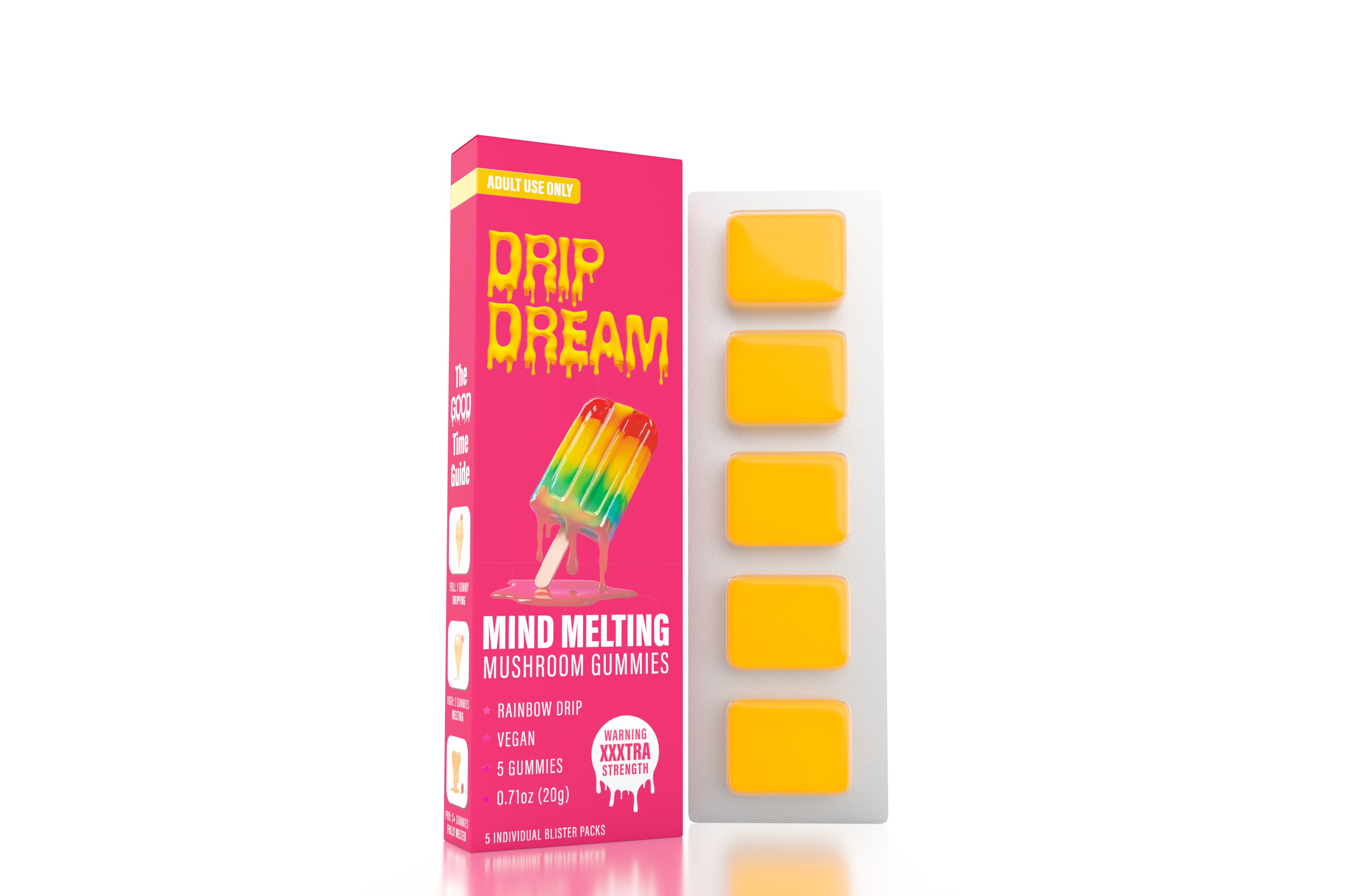 Dream Drip Rainbow Drip Mushroom Gummies – ShadyAcres